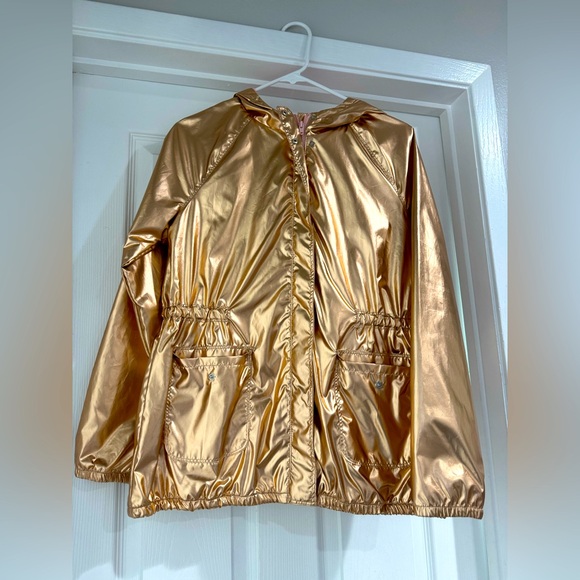 Cat & Jack | Jackets & Coats | Rose Gold Metallic Jacket Raincoat ...